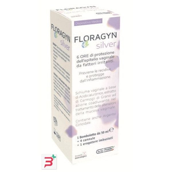 FLORAGYN SILVER SCHIUMA VAGINALE CON ARGENTO COLLOIDALE 50 ML | Basefarma